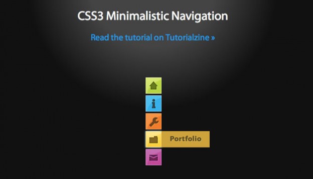縦型のナビゲーションメニューは、空間を効果的に使ったwebデザインなどにおすすめです。