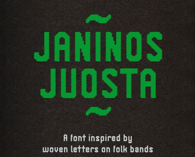 woven font on Behance