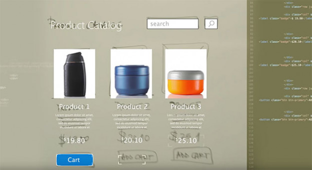 手書きのワイヤーフレームからHTMLに自動変換してくれるMicrosoft「Sketch 2 Code」